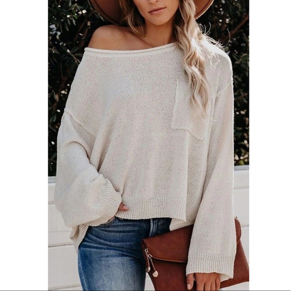 Sweaters | Saturday Sweater Cropped Oversized Top | Poshmark